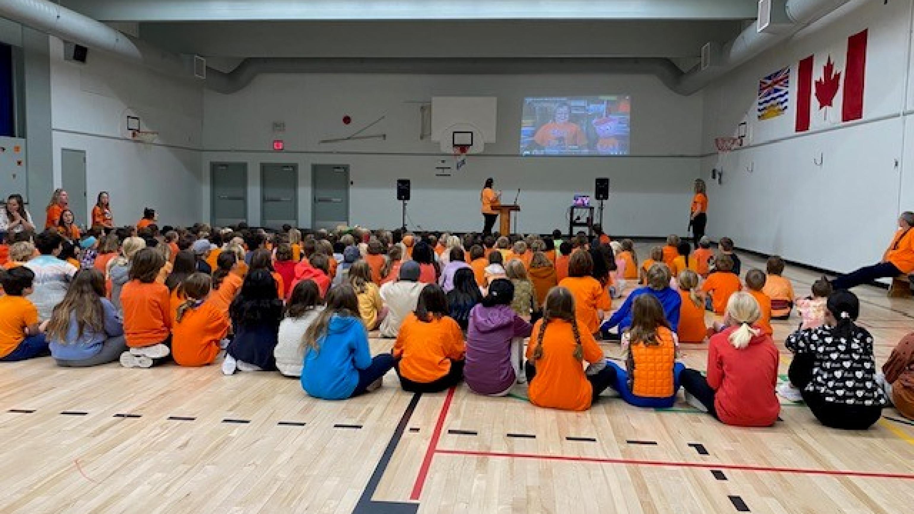 Gr. 1/2 Students take steps to reconciliation | South Nelson Elementary